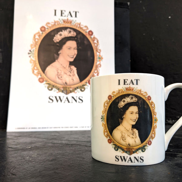 I Eat Swans Print - A3 & A5 – Stokes Croft China & PRSC Shop
